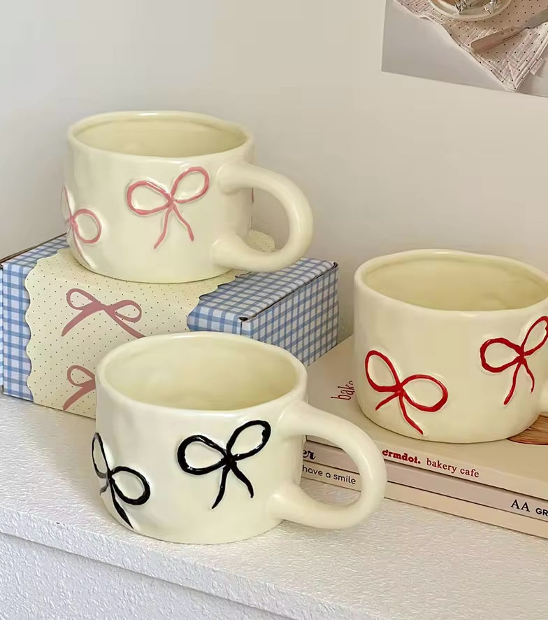 Dainty Bow Painted Coffee Mug is the cutest addition to your kitchen ...